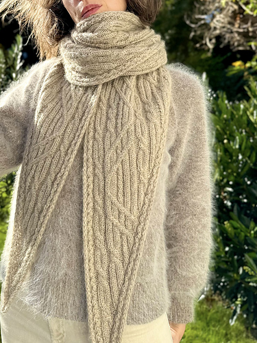 Ravelry: Twisted Twines Shawl pattern by Dorothy Offeciers