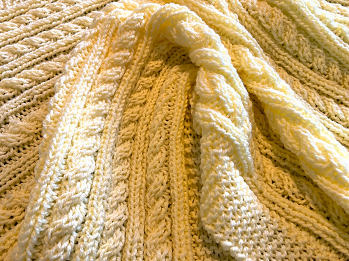 Ravelry: Easy Cable Baby Blanket pattern by Daisy Gray Knits