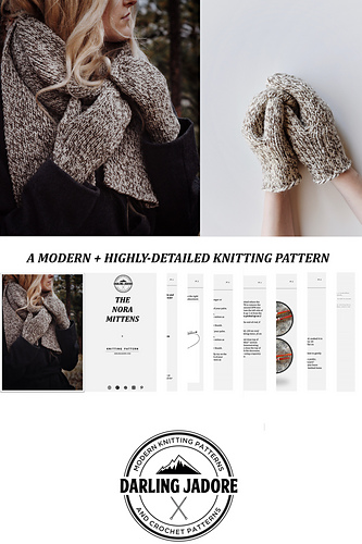 Ravelry: The Nora Mittens pattern by Darling Jadore