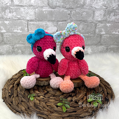 Ravelry: Lil' Bitty Flamingo pattern by Darling Maple Designs