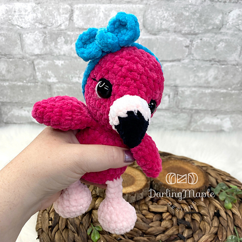 Ravelry: Lil' Bitty Flamingo pattern by Darling Maple Designs