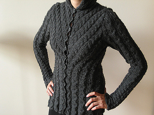 Ravelry: DayanaKnits' Cabled riding jacket