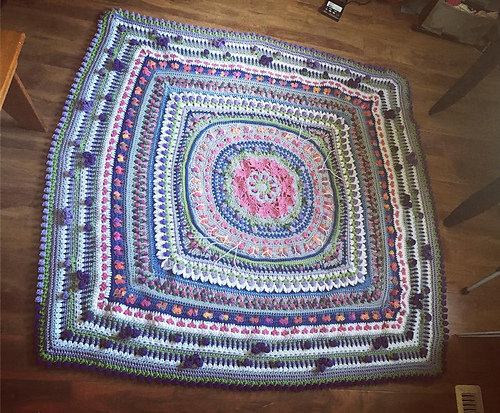 Ravelry: Lydia's Lovely Mandala Afghan pattern by Debi Dearest