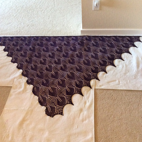 Ravelry: Fragile Mantling Shawl pattern by Jolanta Zwierzchowska