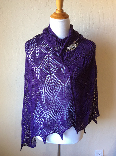 Ravelry: Fragile Mantling Shawl pattern by Jolanta Zwierzchowska
