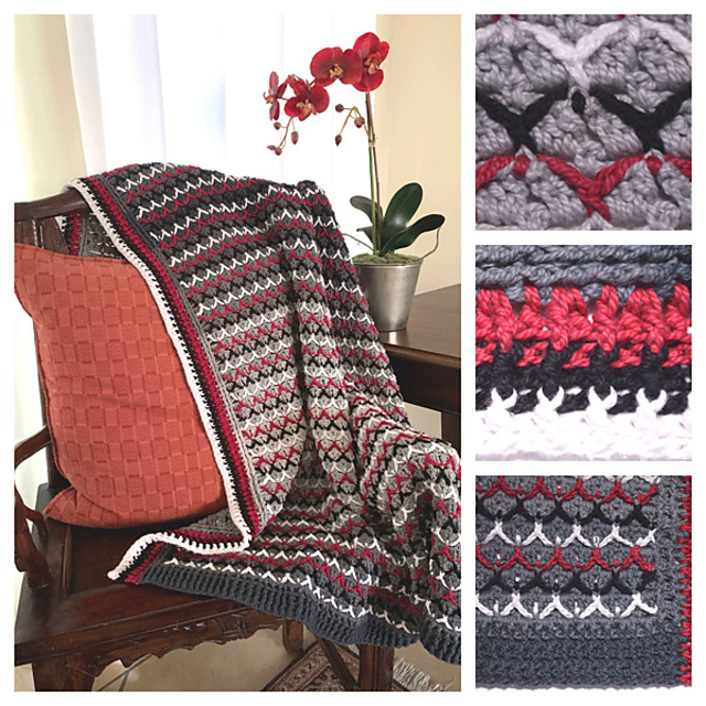 Ravelry: Winter Solstice Throw pattern by Debbie Hemsley Kaltenbrunn