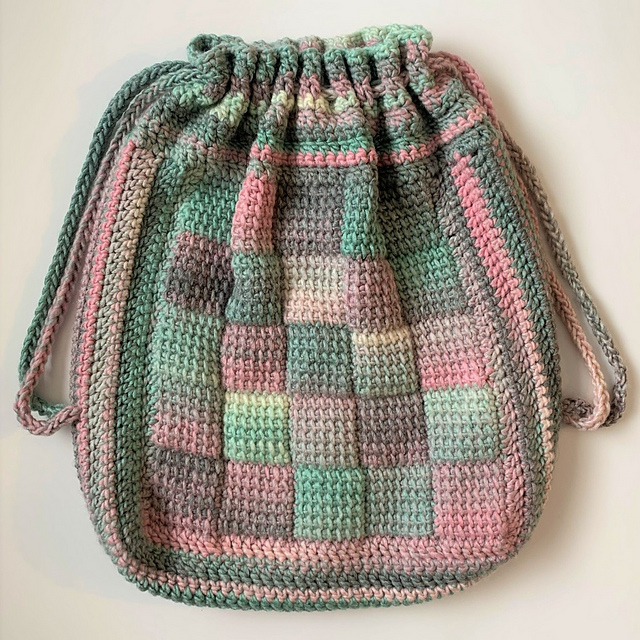 Ravelry: Tunisian Entrelac Backpack pattern by Debra Silva