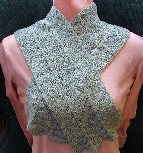Ravelry: Fiddlehead Fern Scarf pattern by Deborah Tomasello