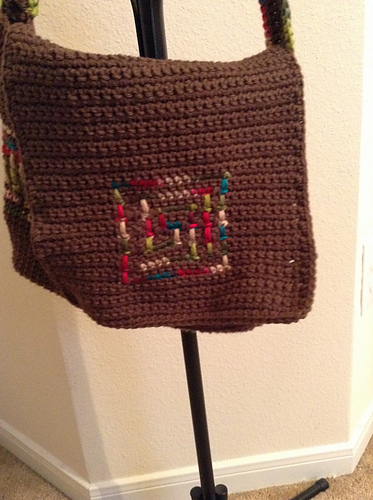 Ravelry: Greek Key Messenger Bag pattern by Wonder and Buttons