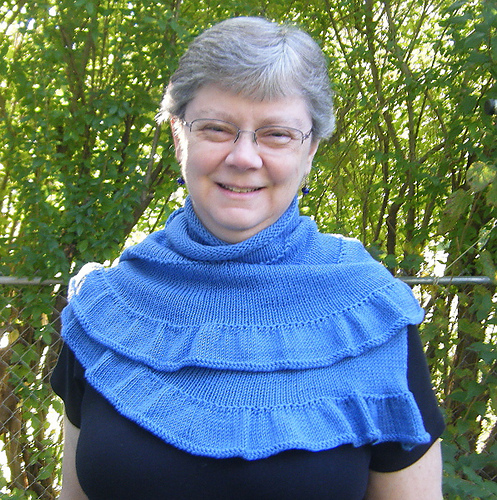 Ravelry: Flirty Cape Shawl pattern by Denise Balvanz
