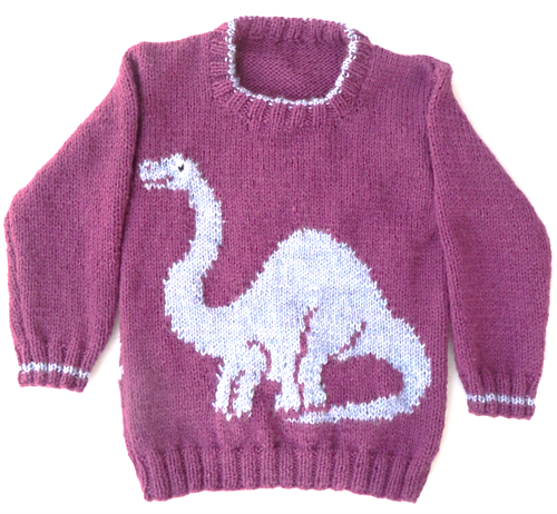 Ravelry: Apatosaurus Dinosaur Sweater pattern by Denny Gould