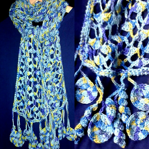 Ravelry: Lace Shell Scarf pattern by Sonya Gibbons