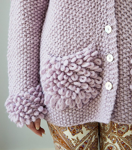 Ravelry: DB039 - Loop Stitch Jacket pattern by Debbie Bliss