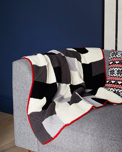 Ravelry: DB035 - Garter Stitch Throw pattern by Debbie Bliss