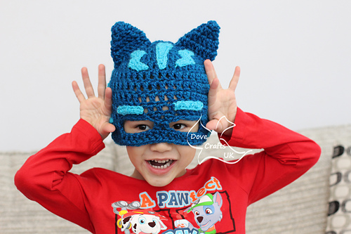 Ravelry: Catboy Mask Hat (PJ Masks) pattern by Dove Crafts UK