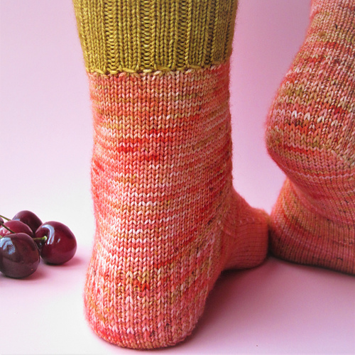 Ravelry: Cherry Pie Socks pattern by Debbie Ford