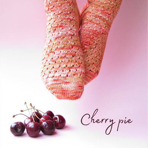 Ravelry: Cherry Pie Socks pattern by Debbie Ford
