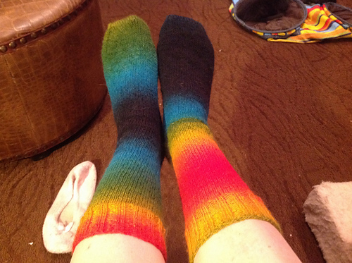 Ravelry: Easy Magic Loop Sock pattern by Courtney Aten