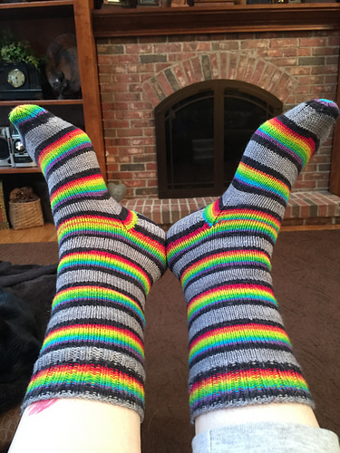 Ravelry: Easy Magic Loop Sock pattern by Courtney Aten