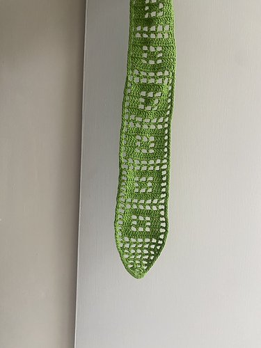 Ravelry: Retro filet crochet tie pattern by James Morris