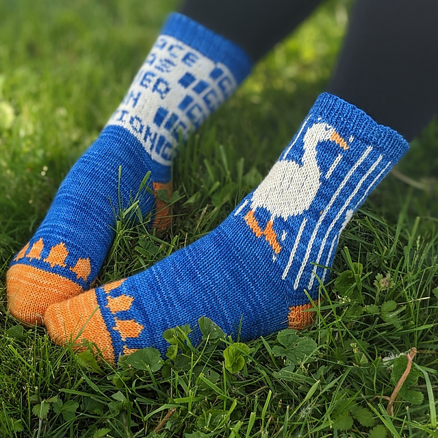 Ravelry: Untitled Goose Socks pattern by Jacquline Rivera