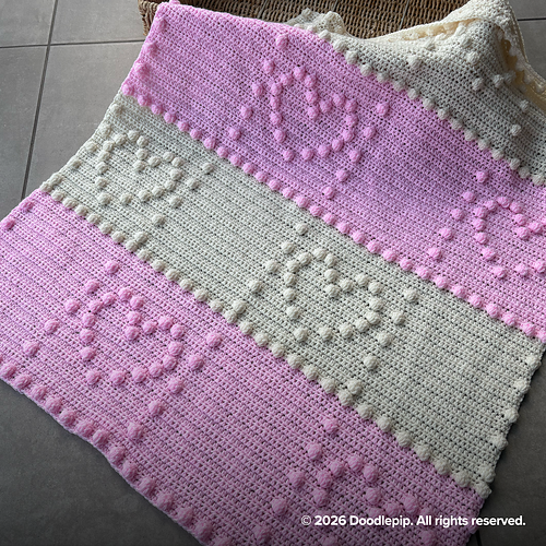 Ravelry: Love Heart Crochet Blanket pattern by Angela Louise Wood