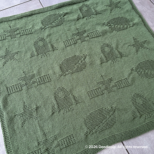 Ravelry: Space Rocket Knit Blanket pattern by Angela Louise Wood