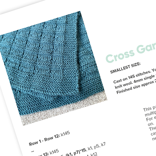 Ravelry: Cross Garter Blanket pattern by Angela Louise Wood