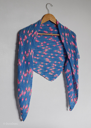 Ravelry: The Lotus Pool Shawl (assigned pooling) pattern by Dora Does
