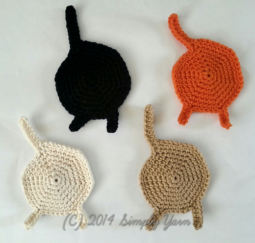 Ravelry: Cat coaster pattern by Simply Yarn