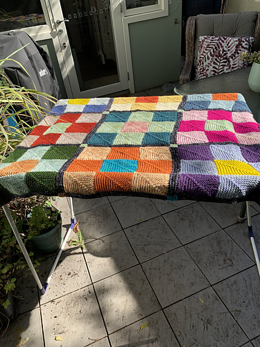 Ravelry: Nine Patch Mitered Square Afghan pattern by Nancy Wilson