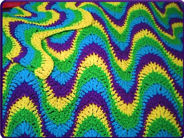 Ravelry: Multi-Color Exaggerated Ripple Afghan / Throw pattern by ...