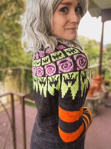 Ravelry: Halloween Town Pullover pattern by Dragon Hoard Designs