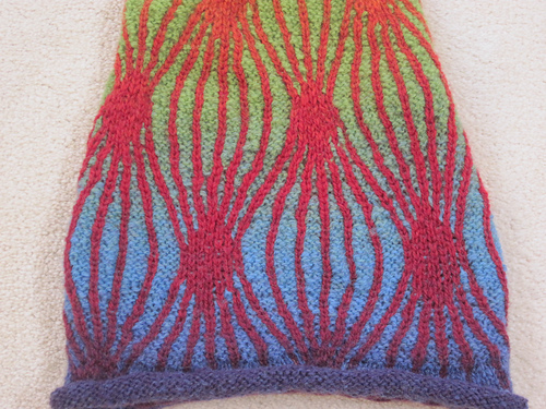 Ravelry: Crazy Rib Hat#3 Sunspot Stocking Cap pattern by Bev Pilarzyk