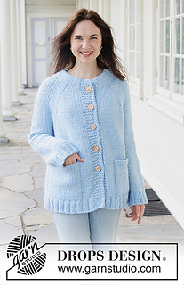 Ravelry: 259-37 Blue Bliss Cardigan pattern by DROPS design