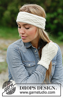 Ravelry: 172-27 Tram Lines Head Band pattern by DROPS design