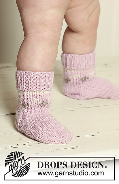Ravelry: b19-30 Strawberry Cheeks' Socks pattern by DROPS design