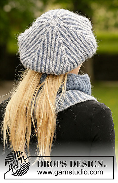 Ravelry: 204-38 a Line upon Line Beret pattern by DROPS design