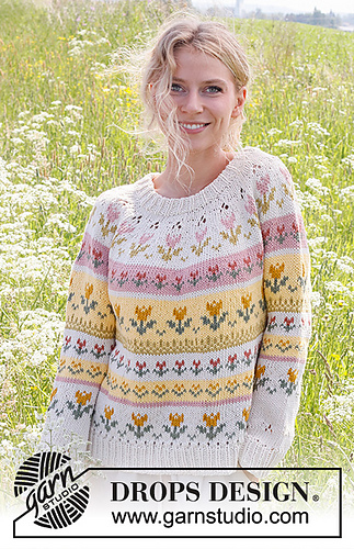 Ravelry: 232-1 Tulip Season pattern by DROPS design