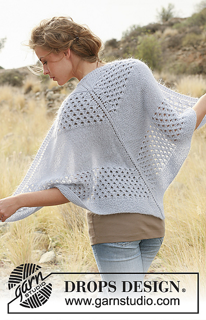 Ravelry: 129-37 Trellis Shawl pattern by DROPS design