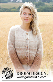 Ravelry: 249-2 Falling Sand Cardigan pattern by DROPS design