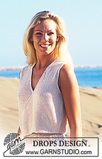 Ravelry: 55-19 Top with overlapping edges pattern by DROPS design