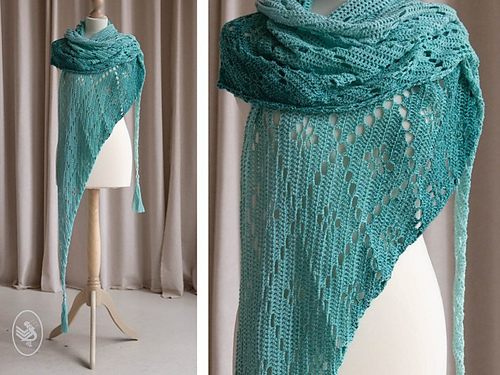 Ravelry: Bottom up Flower Shawl pattern by Durable Yarn