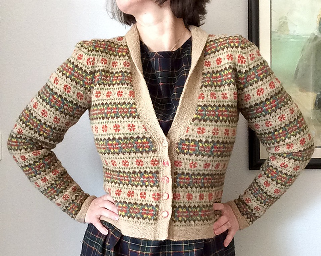 Ravelry: DutchJacky's Fair Isle cardigan with shawlcollar Bestway