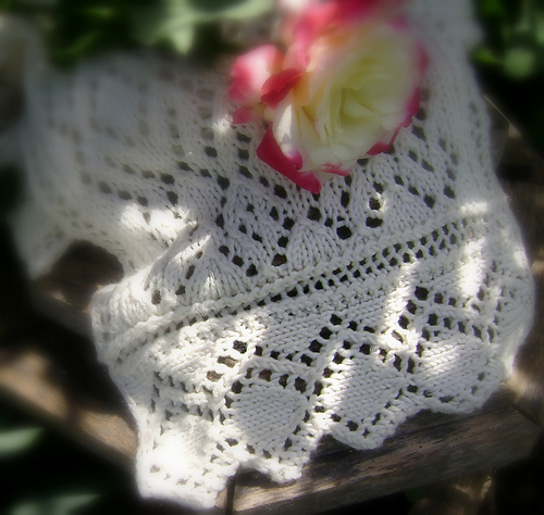 Ravelry: White Diamonds Lace Scarf pattern by Rachel Leverton