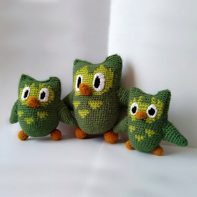 Ravelry: Duolingo owl pattern by Dziergisie