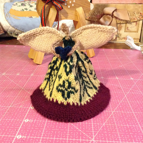 Ravelry: Fair Isle Angel Ornament pattern by Laura Andrews