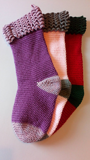 Ravelry: Ruffle Cuff Christmas Stocking pattern by East of Three