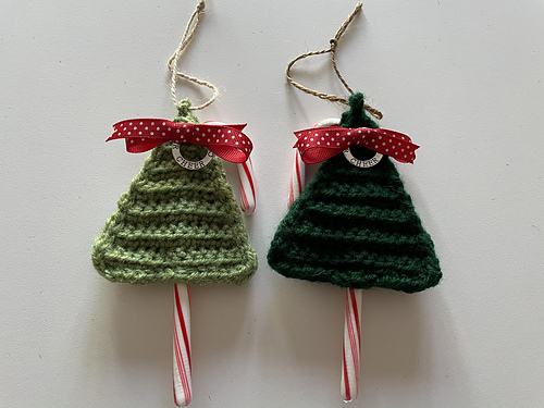 Ravelry: Last Minute Christmas Tree Candy Cane Holders pattern by ...
