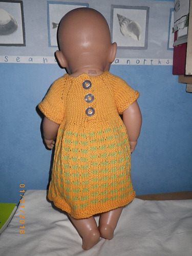 Ravelry: Dress 1 to "baby born" pattern by Ebba Klemedtsson